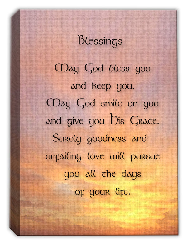 May God Bless You - Ink on Canvas – Canvas Art Plus