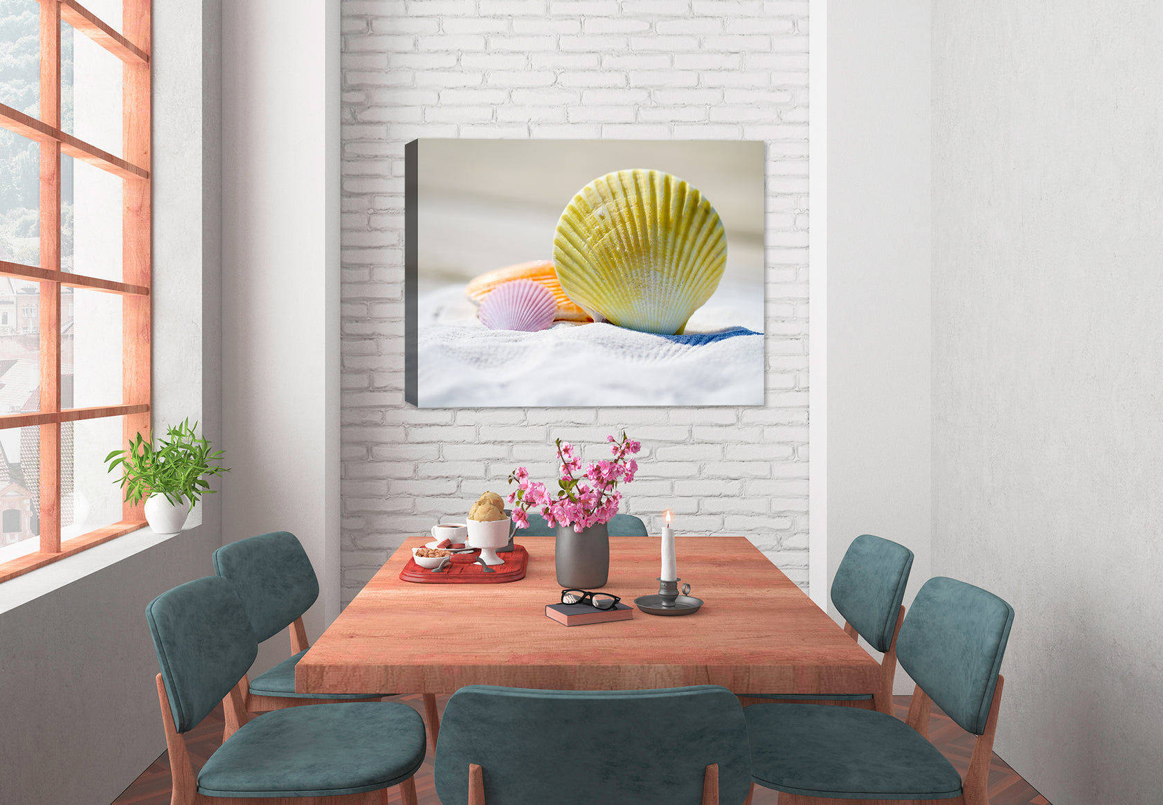 Sea Shells on the Beach - Canvas Art Print