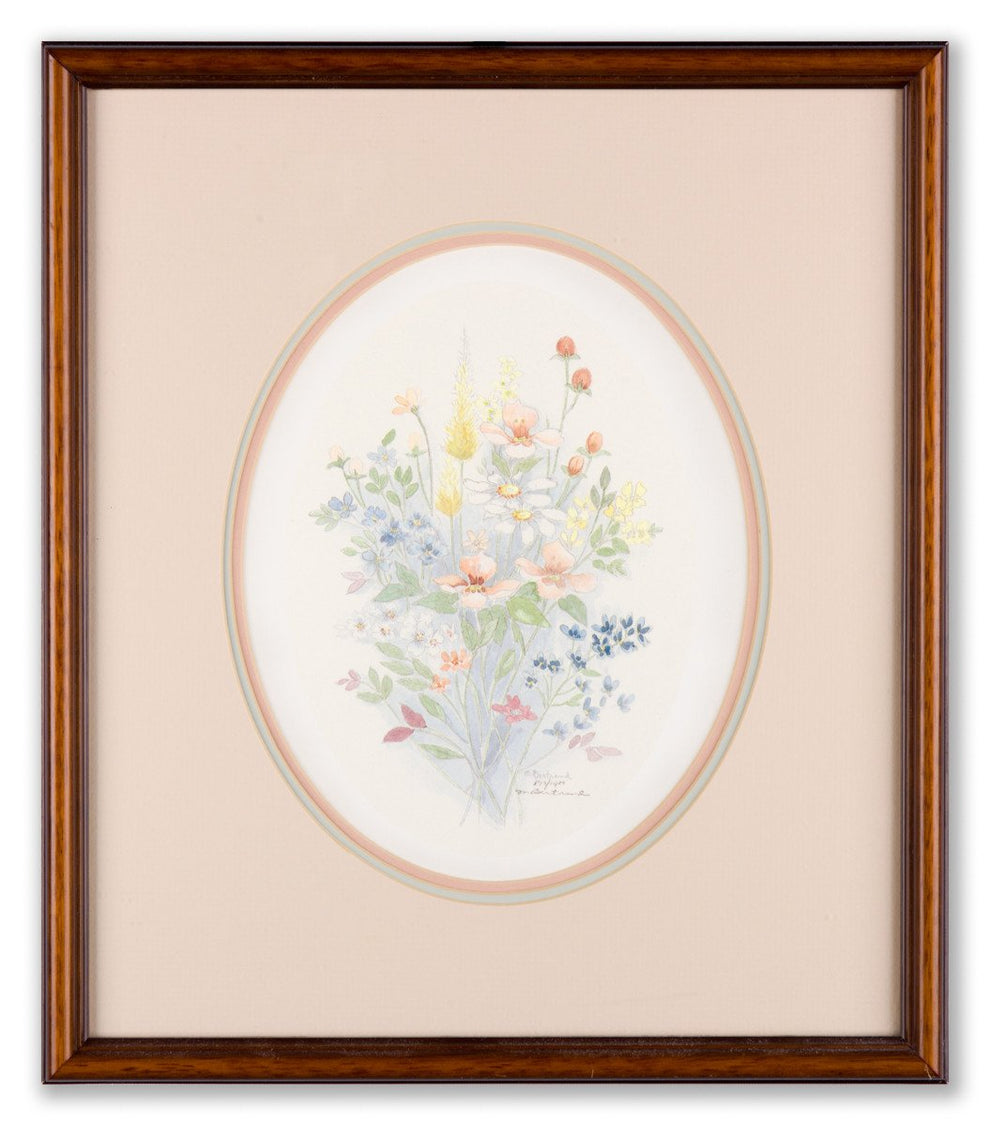 Flowers #2 by Mary Vincent Bertrand (signed lithograph) – Canvas Art Plus