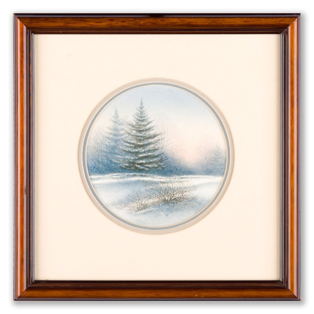 Winter Pines - Framed Lithograph by Mary Vincent Bertrand – Canvas Art Plus